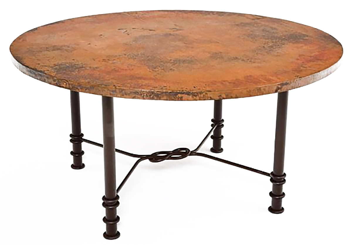 Hammered Copper Dining Room Tables - Rustica House